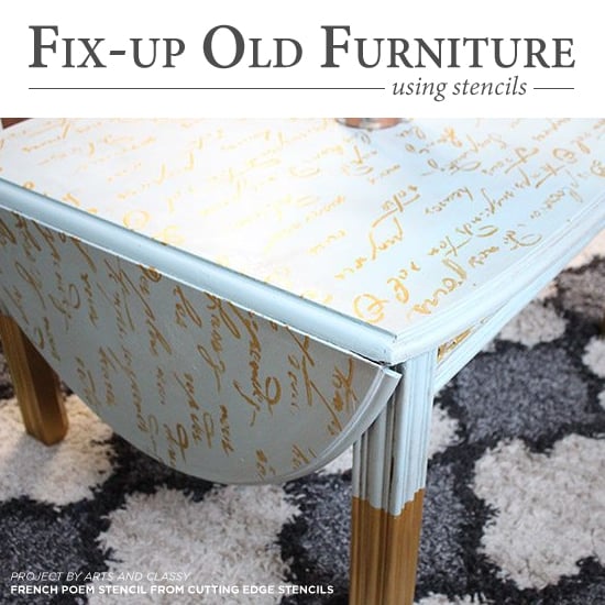 Fix-up Old Furniture Using Stencils