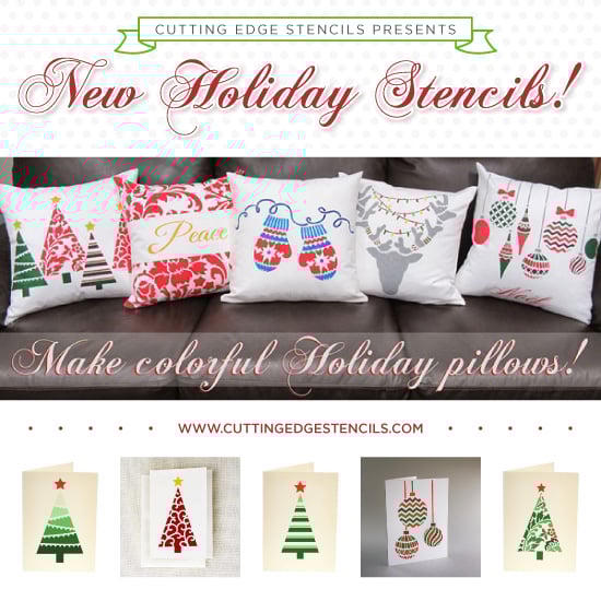 Cutting Edge Stencils Presents New Holiday Stencils!