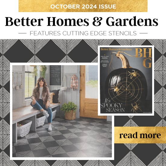 Our Nola Tile Stencil Lands a Better Homes & Gardens Magazine Feature!