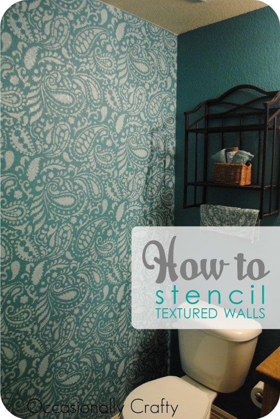 Stenciling a Textured Wall with Painting Stencils