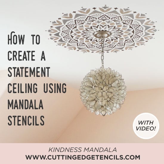 How to Create a Statement Ceiling using Mandala stencils