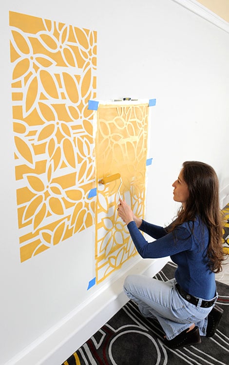 Roller stenciling tips: How to stencil with a roller
