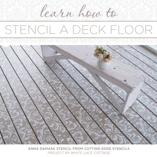 Learn How To Stencil A Deck Floor