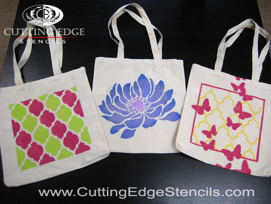 How to Stencil a Tote Bag in 4 Easy Steps