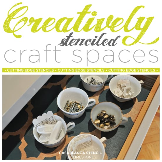 Creatively Stenciled Craft Spaces