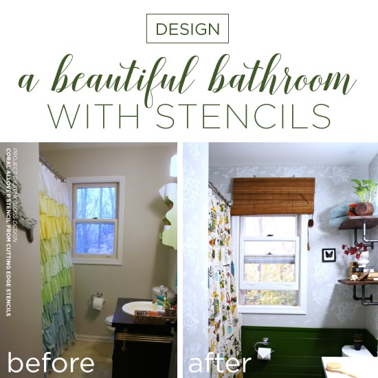 Design A Beautiful Bathroom With Stencils