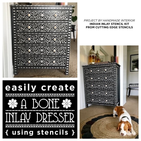 Easily Create A Bone Inlay Dresser Using Stencils