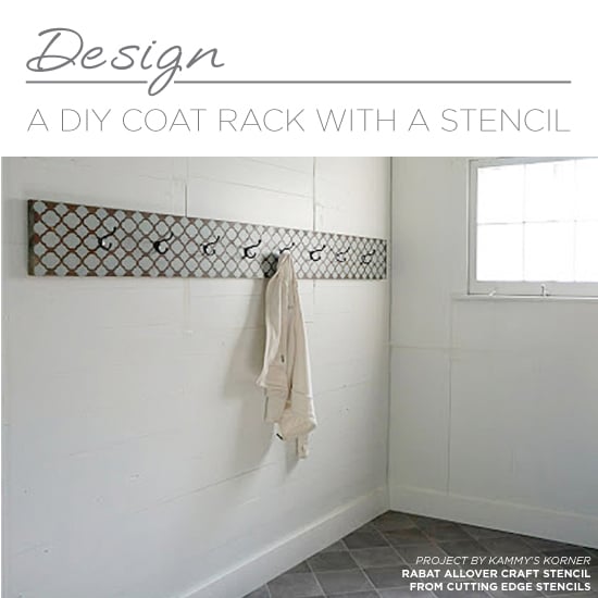 Design A DIY Coat Rack With A Stencil