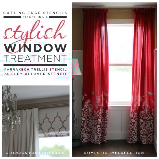 Stenciling A Stylish Window Treatment