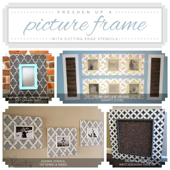 Freshen Up A Picture Frame With Stencils