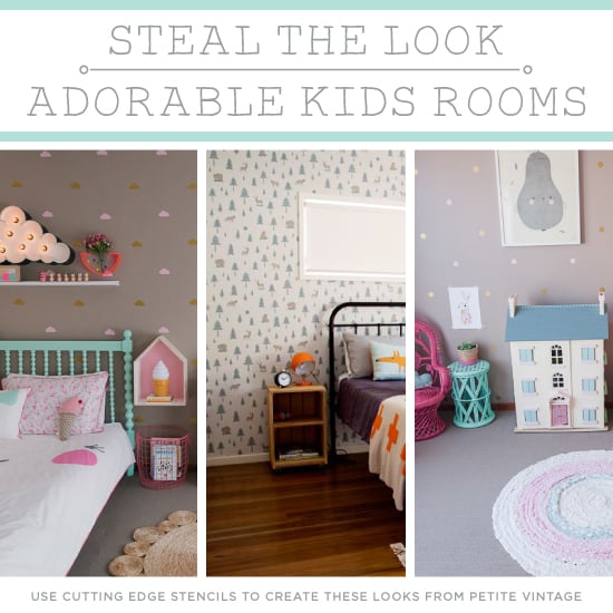 Kids Bedroom Stencils Painting With Wall Stencils Eliza Doodle