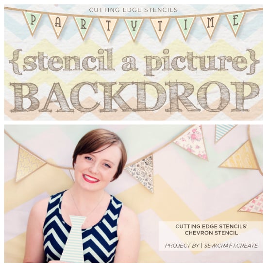 Party Time! Stenciling A Picture Backdrop