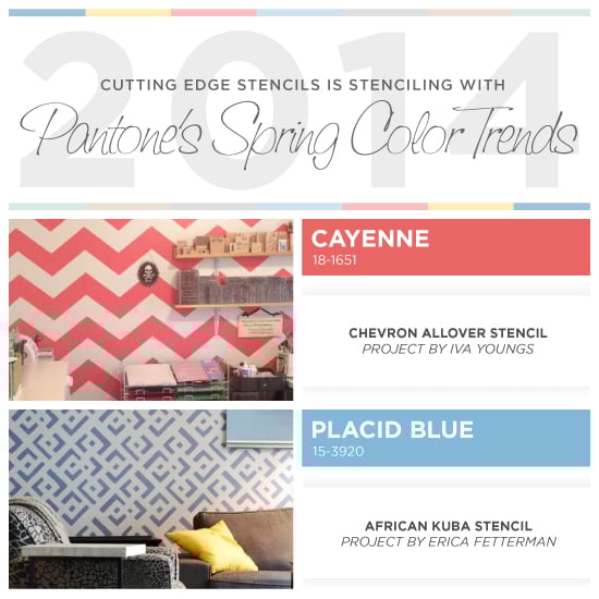 Spring 2014 Pantone Color Chart Stenciling With Pantone's 2014 Spring