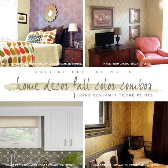 Home Decor Fall Color Combinations Using Benjamin Moore Paints