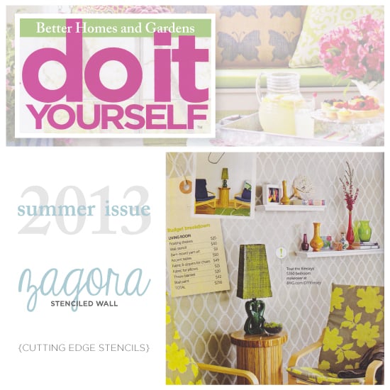 Do It Yourself Magazine Features Cutting Edge Stencils