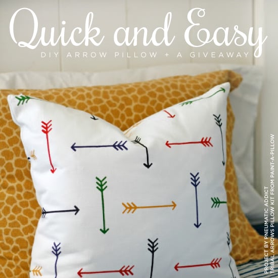 Quick and Easy DIY Arrow Pillow + A Giveaway