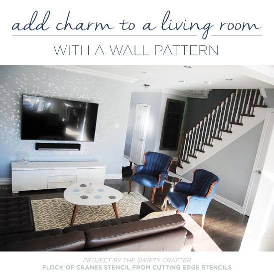 Add Charm To A Living Room With A Wall Pattern