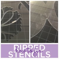 How to Fix Ripped Stencils