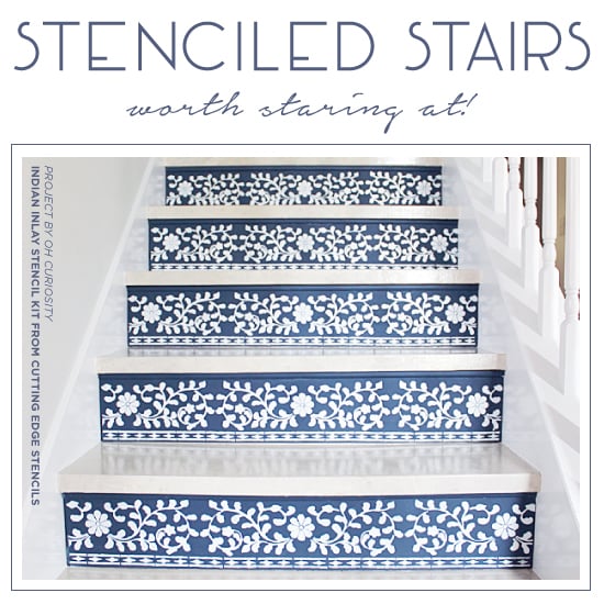 Stair Rise Stencil Paint