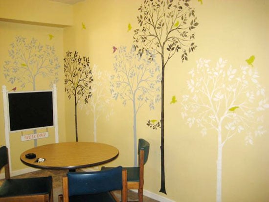 Stencils Transform a Homeless Shelter