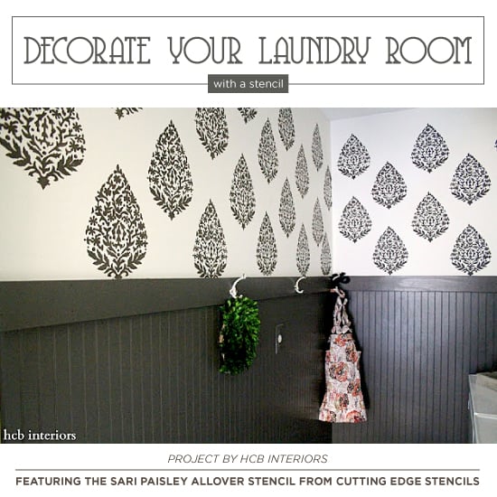 Decorate Your Laundry Room With A Stencil