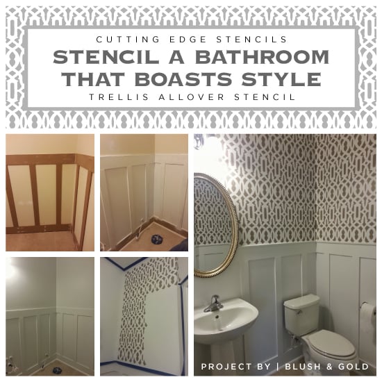 Stencil A Bathroom That Boasts Style