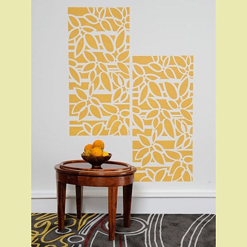 Aspen Designer Stencil - Designer stencils, modern wall art stencils ...