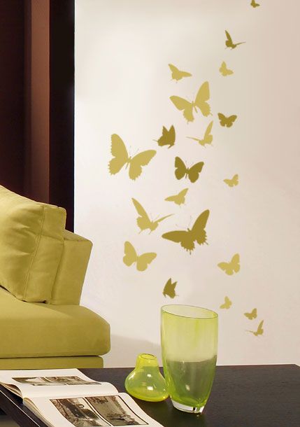 Butterfly stencils for nursery walls, easy reusable wall art stencils ...