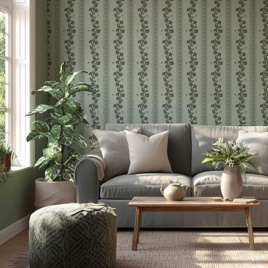 Willowberry Wreath Stencil – Cottage Style Wall Stencils for Easy DIY ...