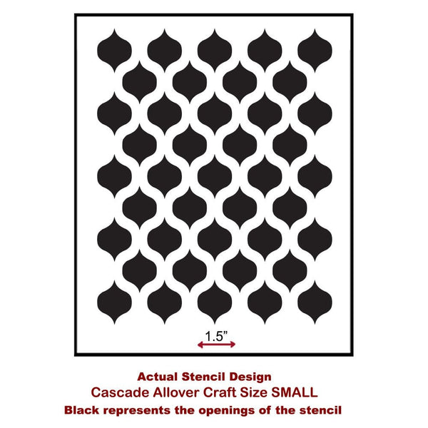 Cascade Craft Stencil - Stencils for furniture and crafts, fabric ...