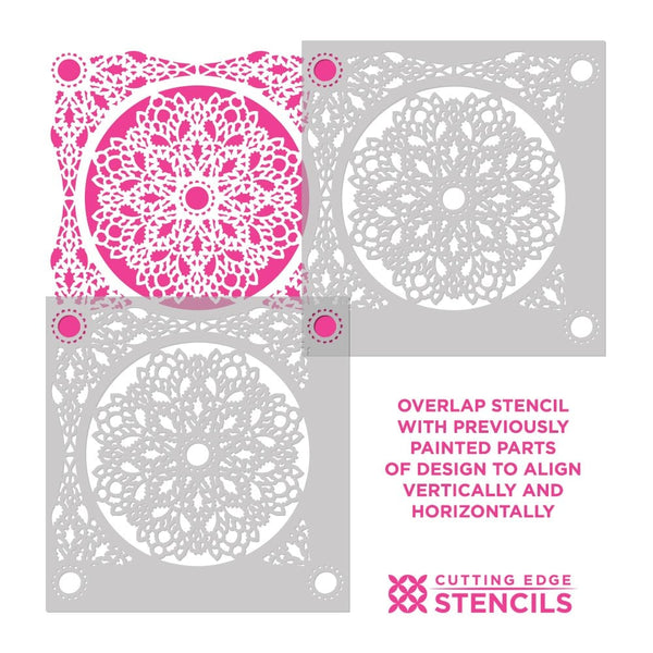 Wall pattern stencils - Lace stencil - Intricate wall designs by ...