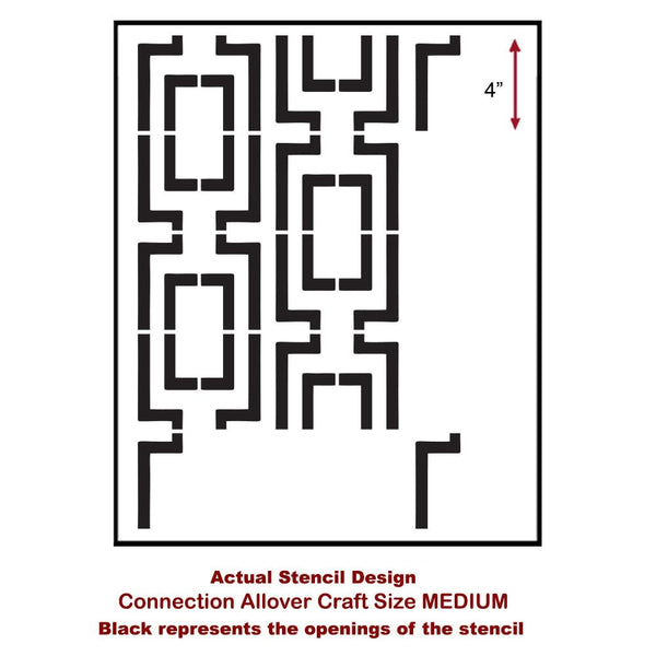 Connection Craft Stencil - Stencils for furniture and crafts, fabric ...