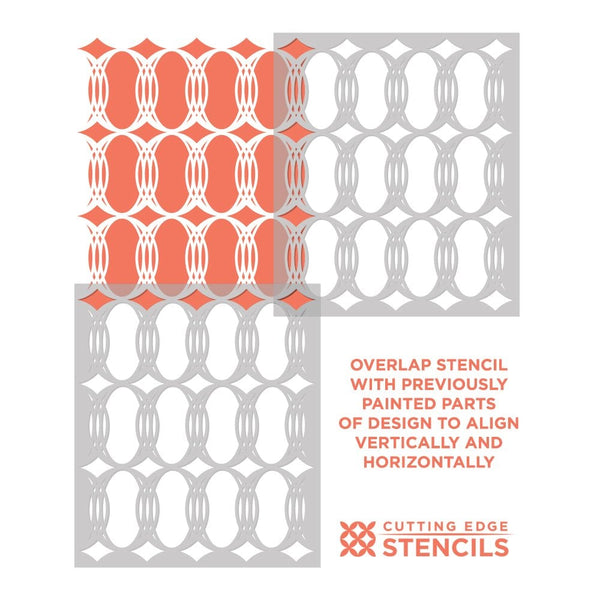Modern stencils, art deco stencil patterns for walls. Stencils for easy ...