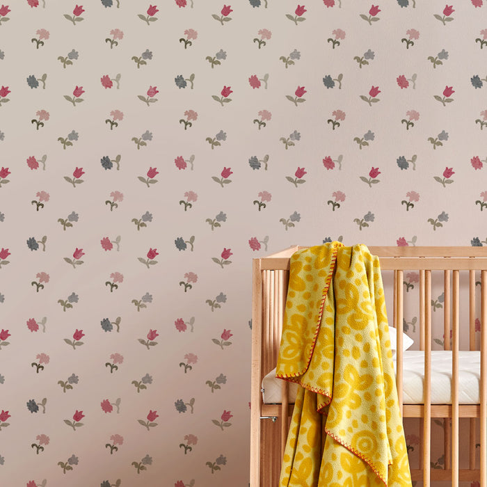 Cottage Flower Stencil for Painting Walls, Fast and Easy DIY wall decor!