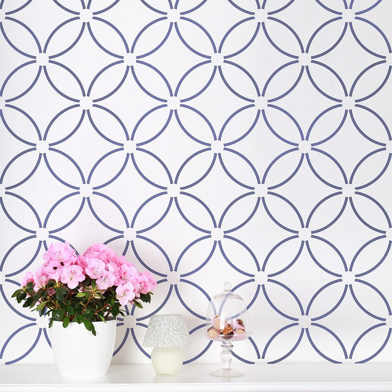 Modern stencils, art deco stencil patterns for walls. Stencils for easy ...