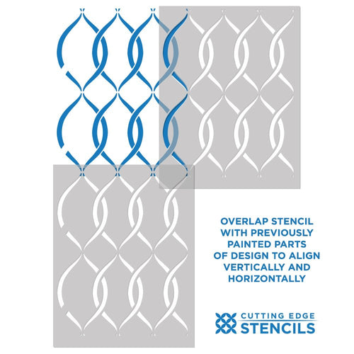 Beautiful stencils for walls. Large stencil collection. Cutting Edge ...