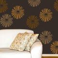 Happy Daisy Flower Stencil - floral stencils for walls, furniture ...