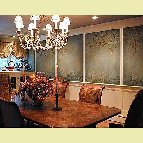 Beautiful fresco mural stencils for DIY wall decor. Mural Fresco kit.