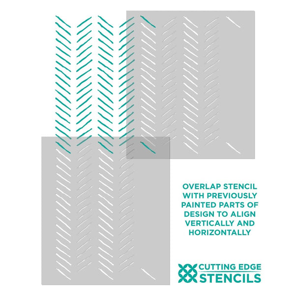 Chevron Stencil - Reusable Stencil Patterns for Walls and Furniture