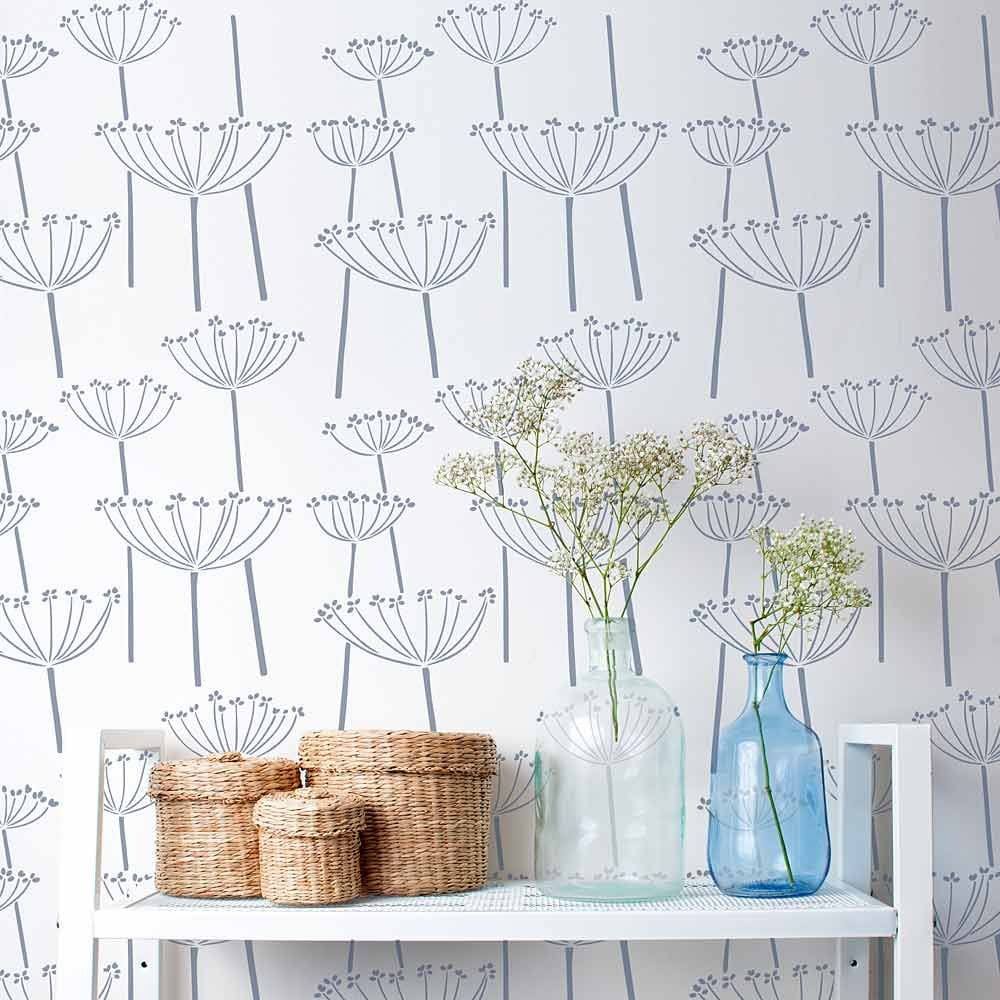 Scandinavian wall pattern stencil - beautiful wall pattern designs for ...