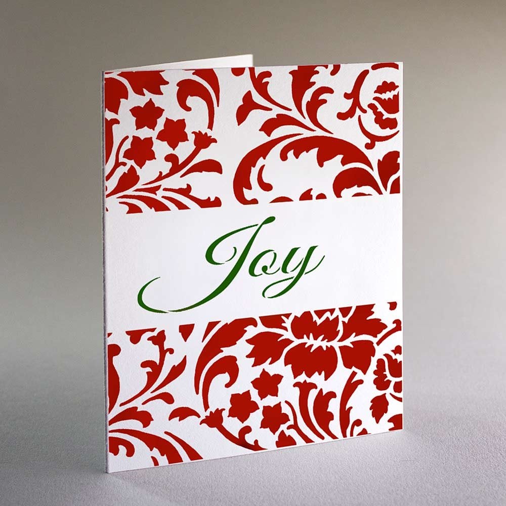 Joy Card Stencil Template | Holiday Card Stencil