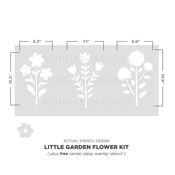 Cute Flower Stencils for DIY Nursery Decor - Garden flowers stencils ...
