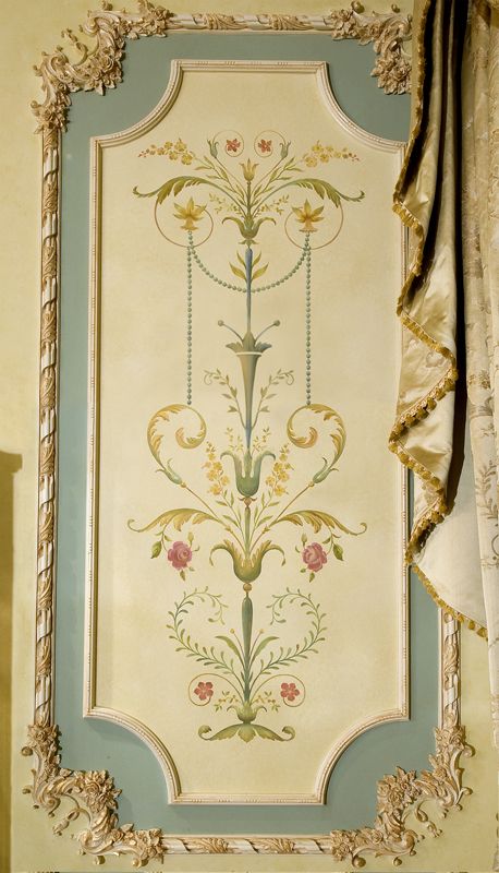 Classic wall stencil designs. French panel stencils with amazing detail ...