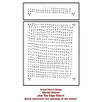 Contemporary Stencil Pattern - reusable stencils for DIY wall decor