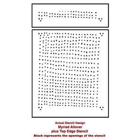 Contemporary Stencil Pattern - reusable stencils for DIY wall decor