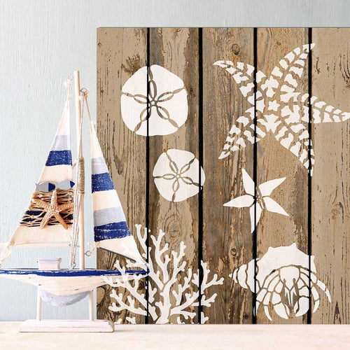 small Sand Dollar Stencil for Nautical Decor - Beach Decor Stencils for ...