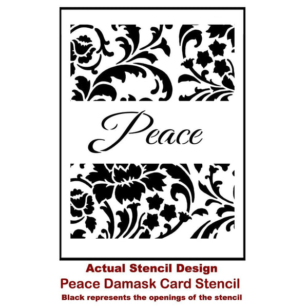Peace Card Stencil Template - Holiday card stencil templates for ...