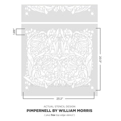 Pimpernell stencil patern by William Morris - Vintage Stencil Patterns ...