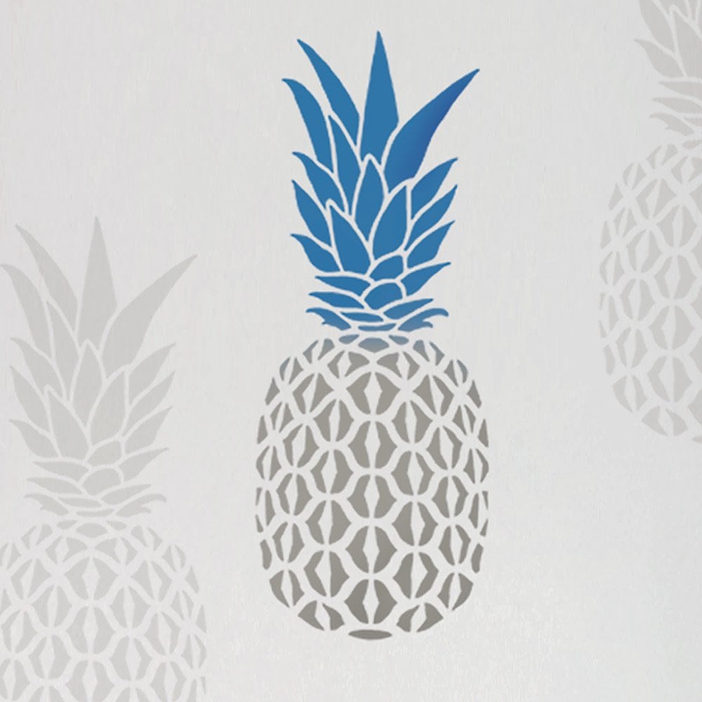 Pinapple Stencil Design - pineapple stencils for walls, furniture and ...