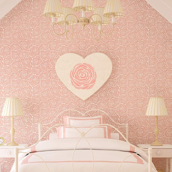 Rose Flower Wall Stencil - floral stencil designs for DIY wall and ...